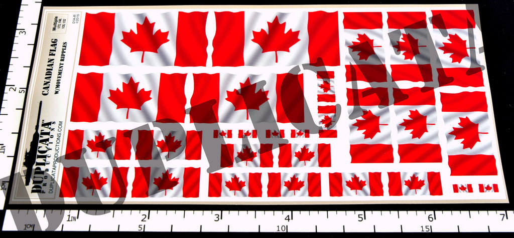 Diorama - Canadian Flag - 1/72, 1/48, 1/35, 1/32 (w/Motion Ripples ...
