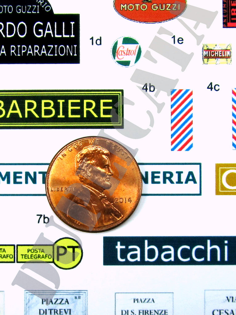 Diorama Italian Shop Signs,Street Name/Number,Traffic Signs,WW2,1/72 ...