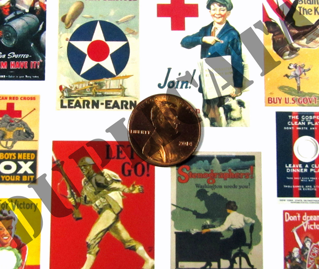 Diorama Accessory - American WW1 Propaganda Posters - 1/35 Scale ...
